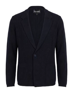 Emporio Armani Cardigan Midnight Size Virgin Wool, Cotton - Blue