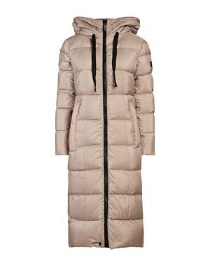 Peuterey Woman Puffer Military Green Size 2 Polyester Beige