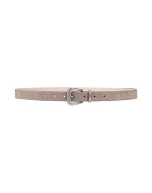 Brunello Cucinelli Belt Taupe Size Leather - Grey