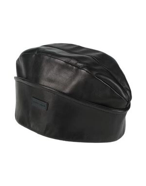 Emporio Armani Hat Size Ovine Leather - Black