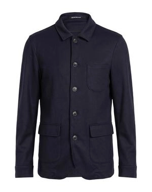 Emporio Armani Jacket Midnight Size Wool, Polyamide - Blue