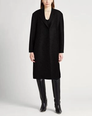Harris Wharf London Coat Size Virgin Wool - Grey