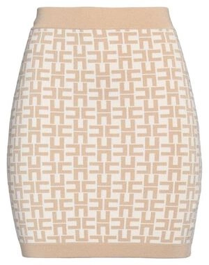 Elisabetta Franchi Mini Skirt Size Viscose, Polyamide - Beige