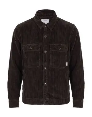 Crossley Jacket Dark Size Cotton, Elastane - Brown