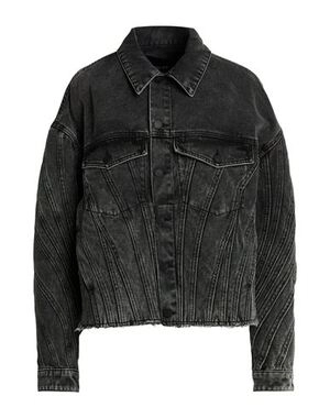 MUGLER Denim Outerwear Size Cotton - Black