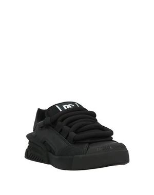 Dolce & Gabbana Snk Sneakers Size Calfskin, Viscose, Polyester, Lambskin, Polyurethane - Black