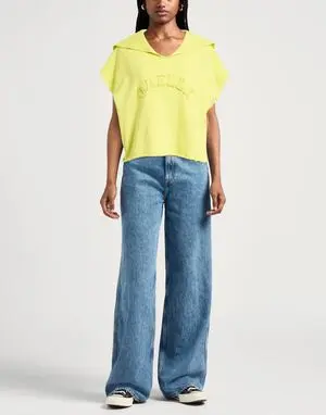 GAELLE PARIS Sweatshirt Lime Size Cotton, Polyester