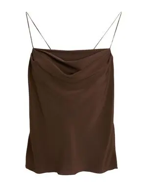 Balmain Top Chocolate Size Silk