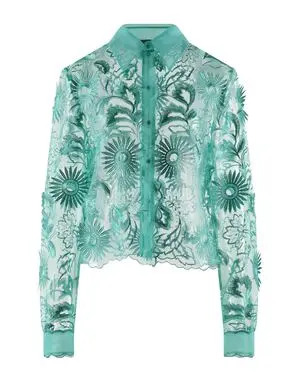Alberta Ferretti Shirt Turquoise Size Polyester