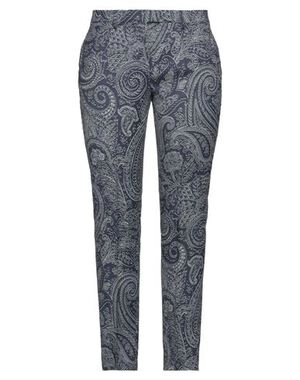 Etro Pants Midnight Size Viscose, Wool - Blue