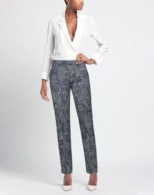 Etro Pants Midnight Size Viscose, Wool