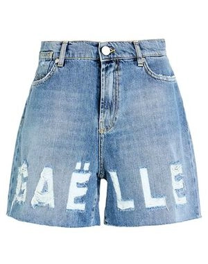 GAELLE PARIS Denim Shorts Size Cotton - Blue