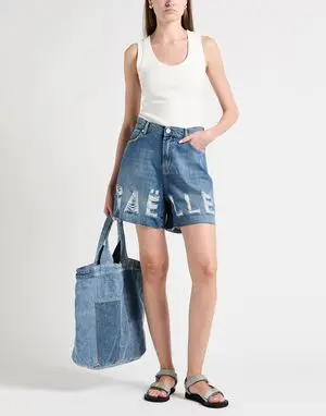 GAELLE PARIS Denim Shorts Size Cotton