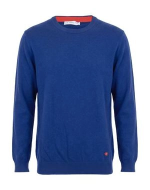 MANUEL RITZ Sweater Bright Size Merino Wool - Blue