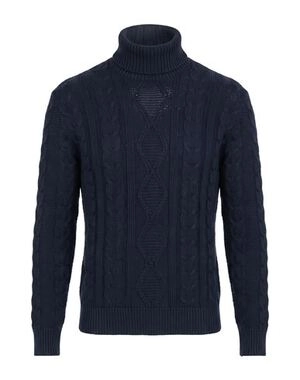 SELECTED Turtleneck Midnight Size Cotton - Blue