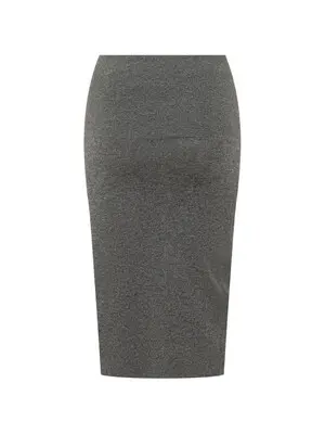 Stella McCartney Wool Midi Skirt - Grey