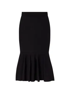 Stella McCartney Flared Midi Skirt - Black