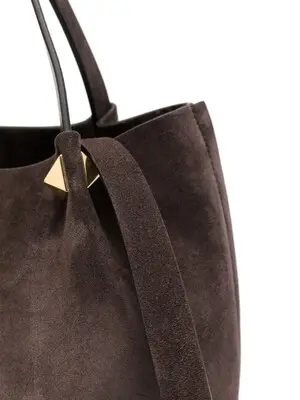 Valentino Garavani Vlogo Signature Large Suede Leather Tote
