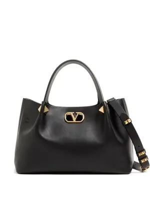 Valentino Garavani Vlogo Signature Small Leather Tote