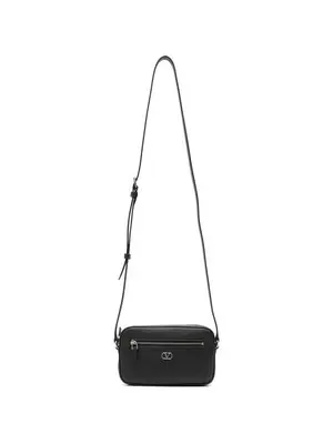 Valentino Garavani Vlogo Signature Leather Mini Bag - Black