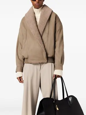 Stella McCartney Faux Leather Jacket - Beige