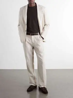 Nn07 Clive Waffle-knit Cotton And Modal-blend T-shirt