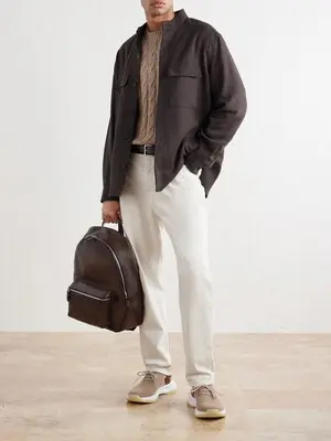 Berluti Time Off Full-grain Leather Backpack