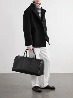 TOTEME Palmellato Large Textured-leather Weekend Bag