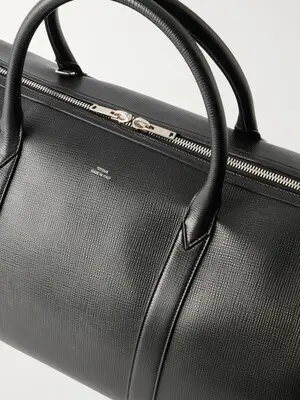 TOTEME Palmellato Large Textured-leather Weekend Bag
