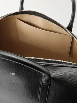 TOTEME Palmellato Large Textured-leather Weekend Bag