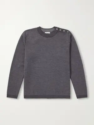 S.N.S. HERNING Naval Virgin Wool Sweater - Gray