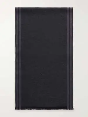 Zegna Wool Scarf - Black