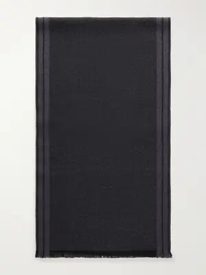 Zegna Wool Scarf - Black