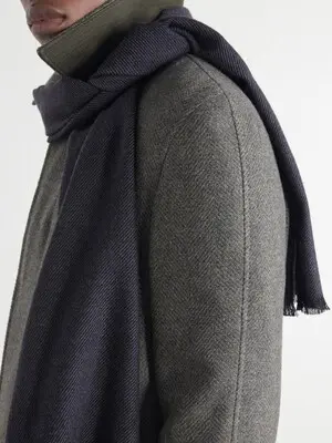 Zegna Wool Scarf - Black