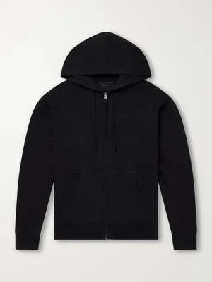 NILI LOTAN Brian Cotton-jersey Zip-up Hoodie
