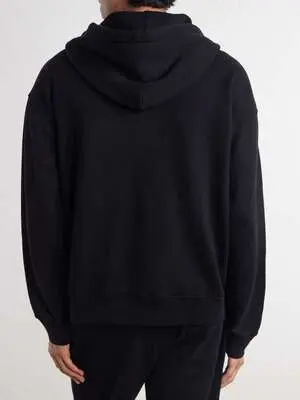 NILI LOTAN Brian Cotton-jersey Zip-up Hoodie