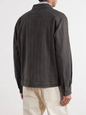 Nn07 Reed 50091 Striped Cotton-blend Overshirt