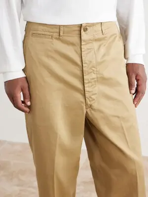ORSLOW Straight-leg Cotton-twill Trousers