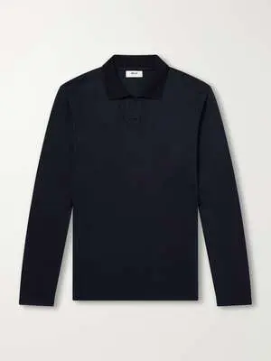 Nn07 Paul 3525 Organic Cotton-jersey Polo Shirt - Navy