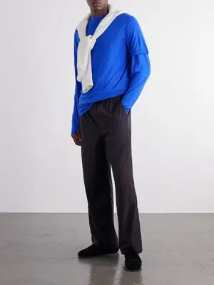 Literary Sport Nelson Straight-leg Shell Drawstring Trousers