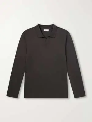 Nn07 Paul 3525 Organic Cotton-jersey Polo Shirt - Brown