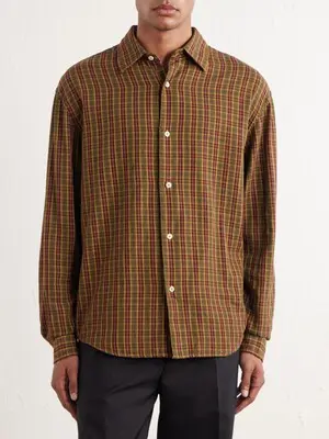 Massimo Alba Boxy Checked Cotton Shirt