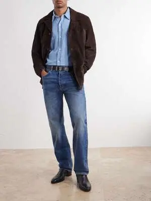 NILI LOTAN Callum Cotton-chambray Shirt