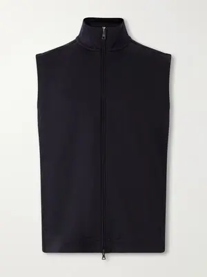 Orlebar Brown Dorien Stretch-jersey Gilet - Blue