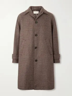 Officine Générale Hudson Prince Of Wales Virgin Wool Coat - Brown