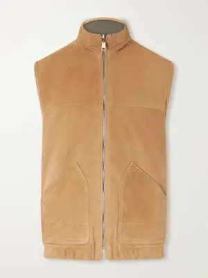 VALSTAR Reversible Suede Vest - Beige