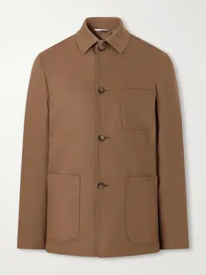 Canali Wool-blend Jacket - Brown