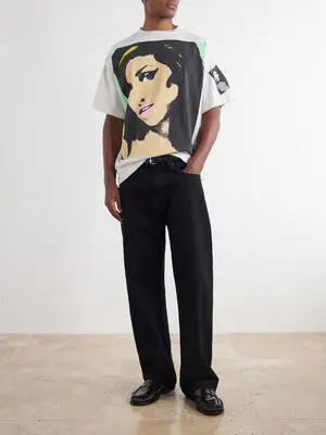 SAINT MXXXXXX Amy Printed Cotton-jersey T-shirt