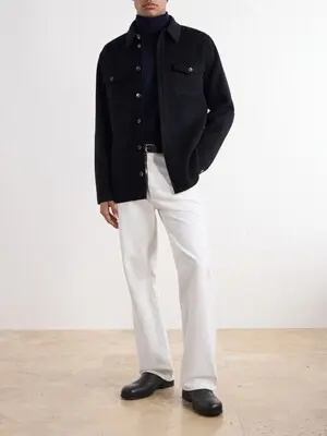 Gabriela Hearst Lucas Cashmere Overshirt - Black