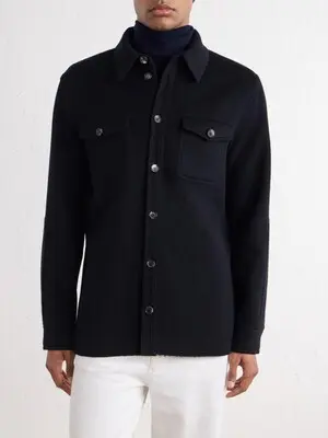 Gabriela Hearst Lucas Cashmere Overshirt - Black
